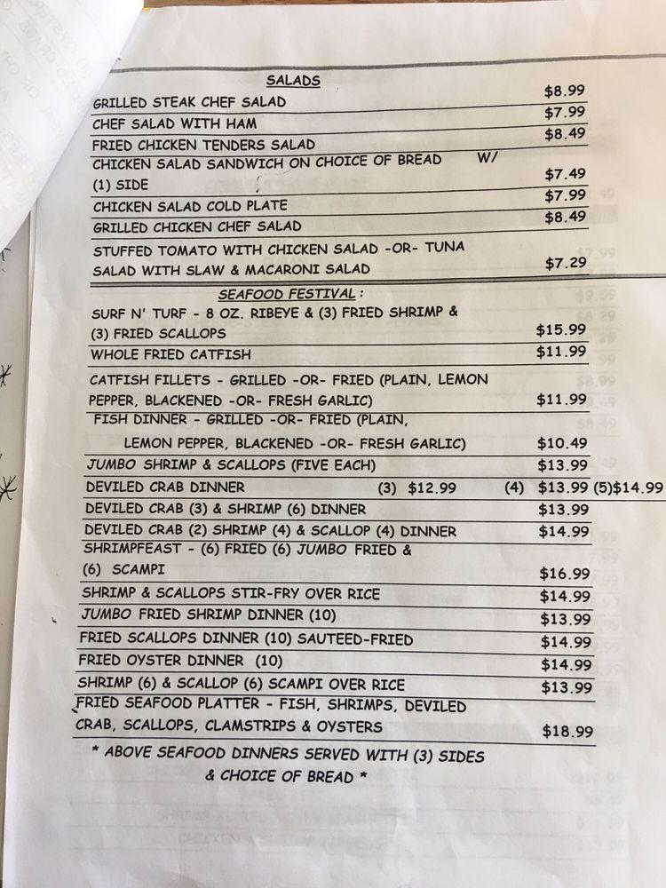 Menu at Aunt Fannie's Restaurant, Ocala, S Pine Ave