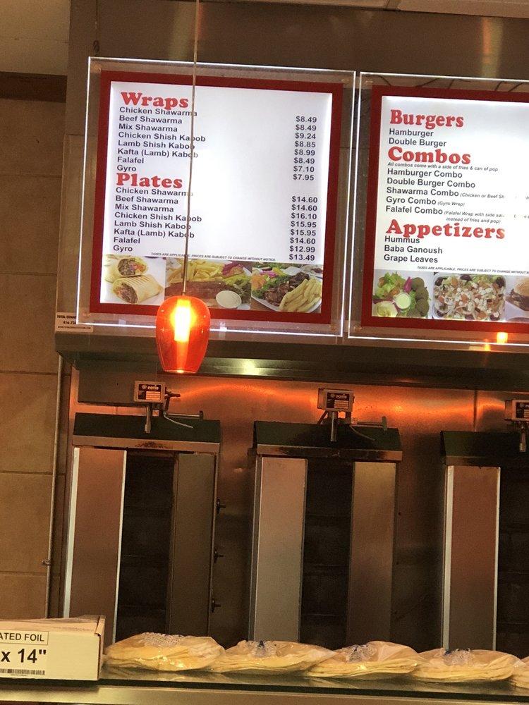 Menu at Shawarma Stop restaurant, Markham