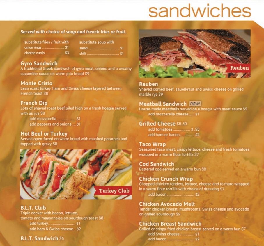 Menu at Golden Basket Restaurant, Green Bay