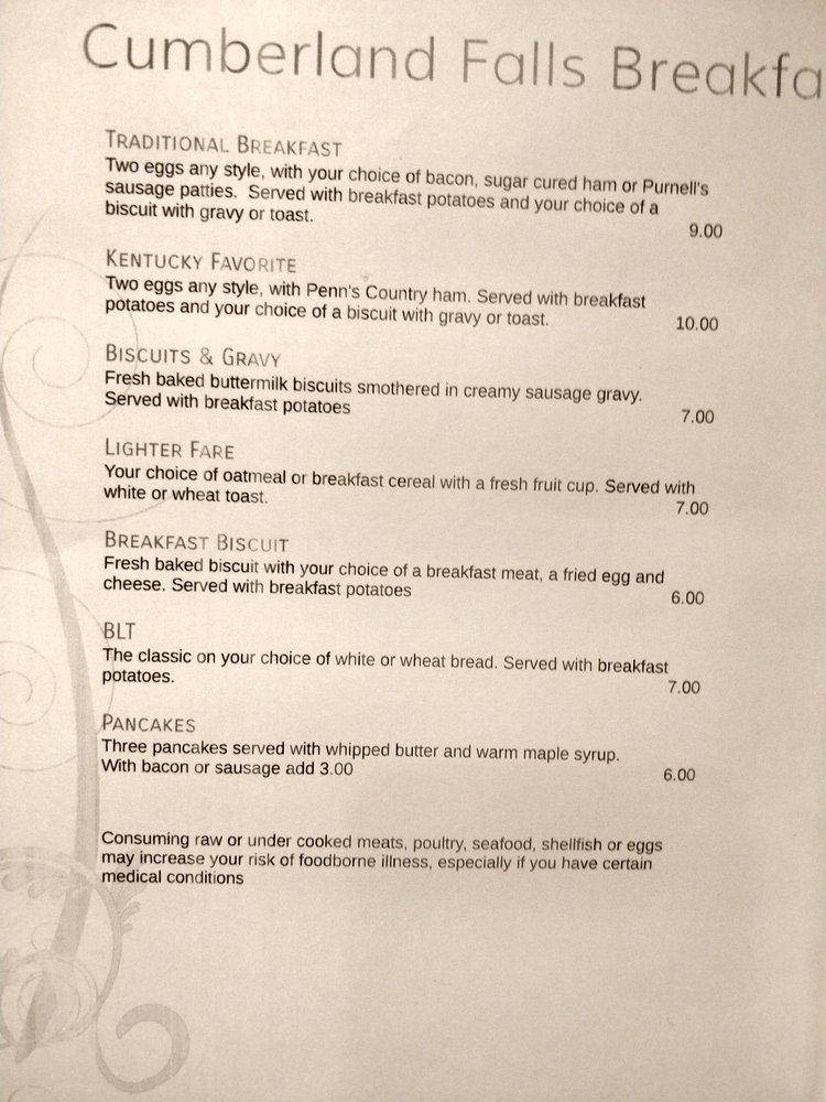 Menu at Riverview Restaurant, USA, KY-90