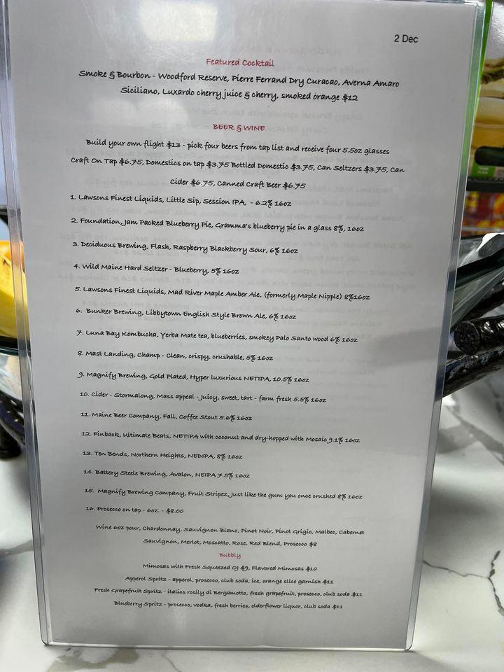 Menu at Josie's Country Store & Cafe, Ellsworth