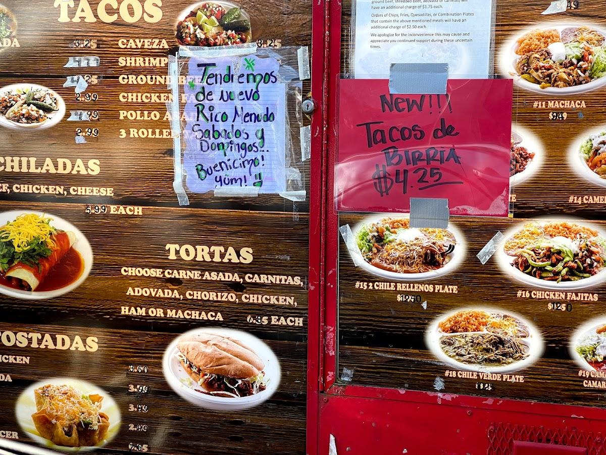 Menu at Super Oscar's Mexican Food restaurant, Newport
