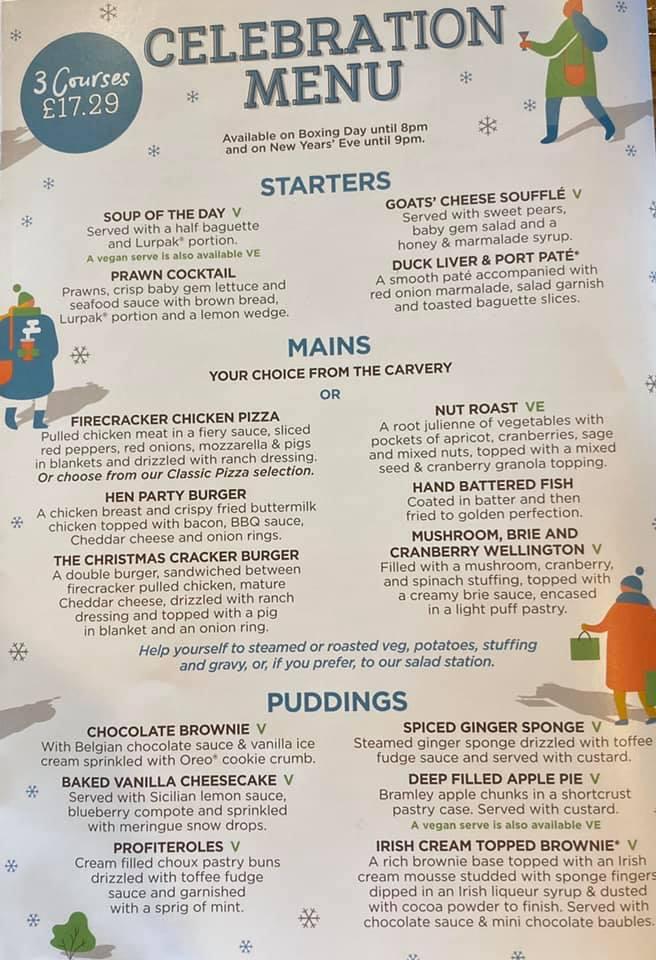 Menu at The Royal George pub & bar, Shoreham-by-Sea, Upper Shoreham Rd