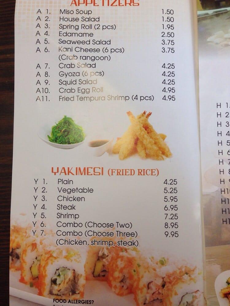 Carta del restaurante OEC Japanese Express, Georgetown