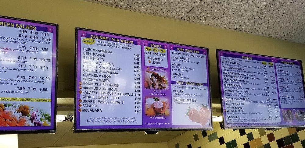 Menu at "The Original" Mr Kabob Mediterranean Grille & Catering Berkley ...