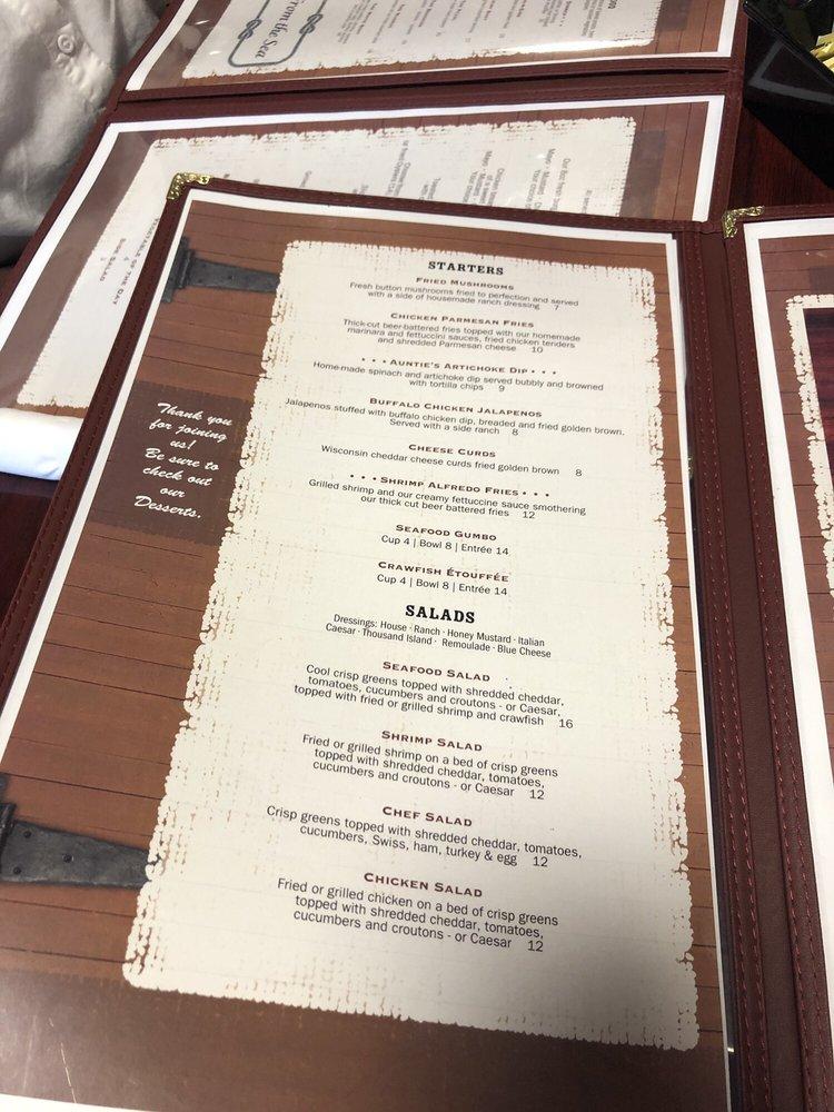 Menu at Central City Steak And Seafood steakhouse, Baton Rouge