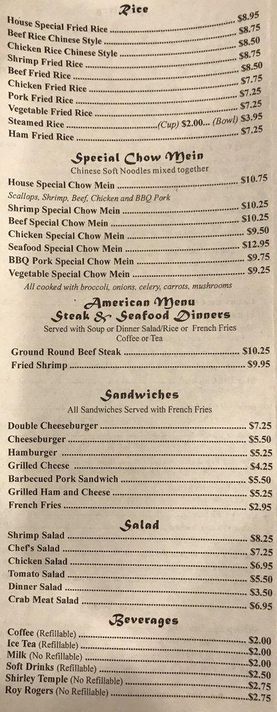 Menu at Double Dragon Restaurant, Kennewick
