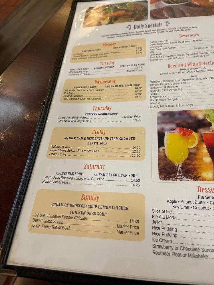 Menu at Dutch Valley Restaurant, Sarasota