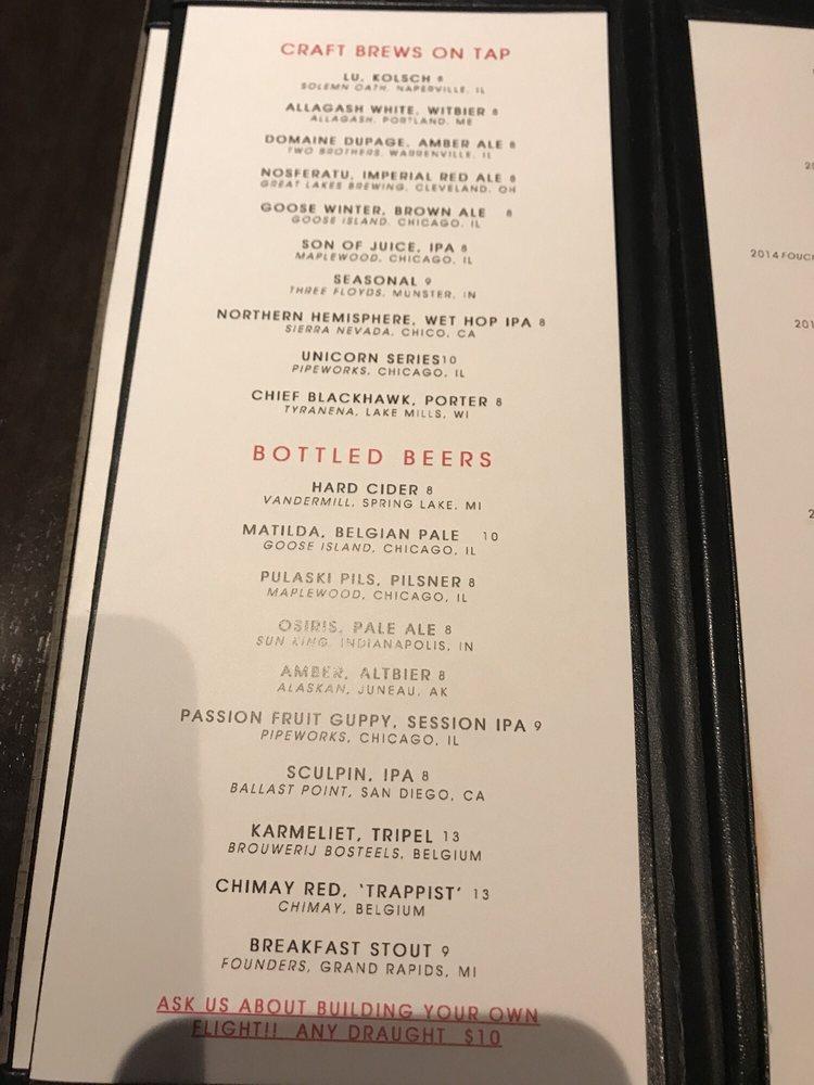 Menu at Michael Jordan's Steak House Chicago pub & bar, Chicago