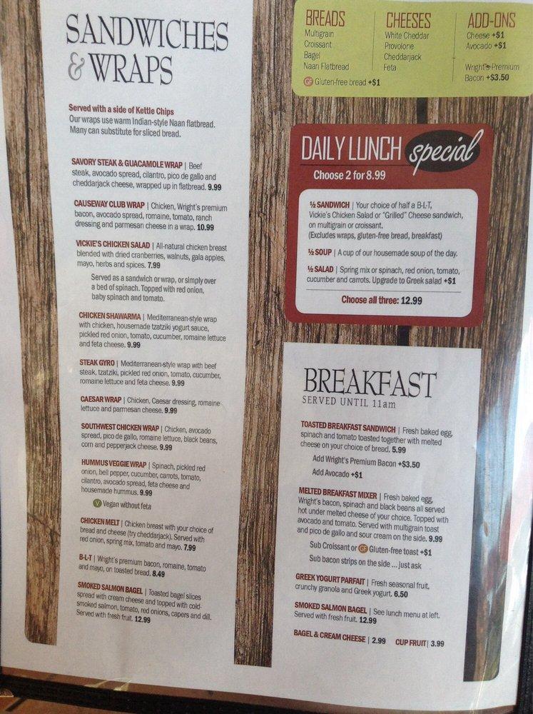 Menu at Causeway Bar & Grill, Port Isabel