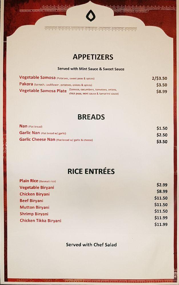 Menu at Family Corner Restaurant, Cornwall