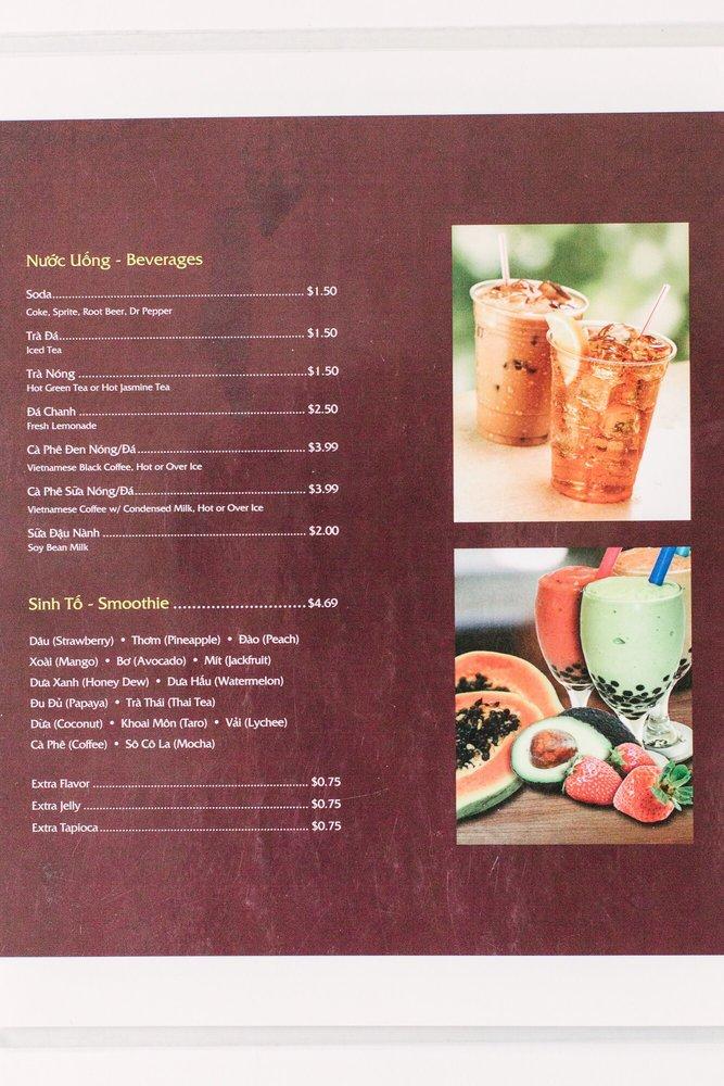 Menu at Phở Bistro Vietnamese Cuisine restaurant, Slidell, Gause Blvd