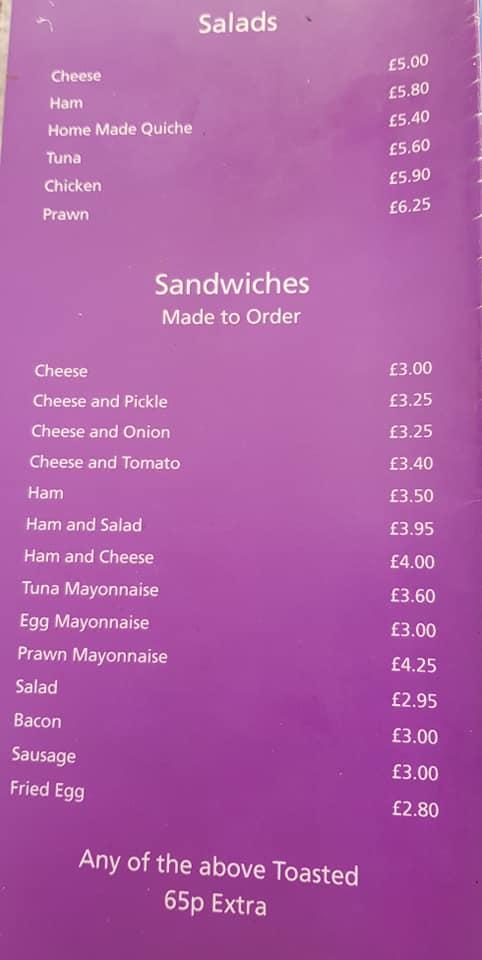 Menu at Three Rivers Café cafe, Truro