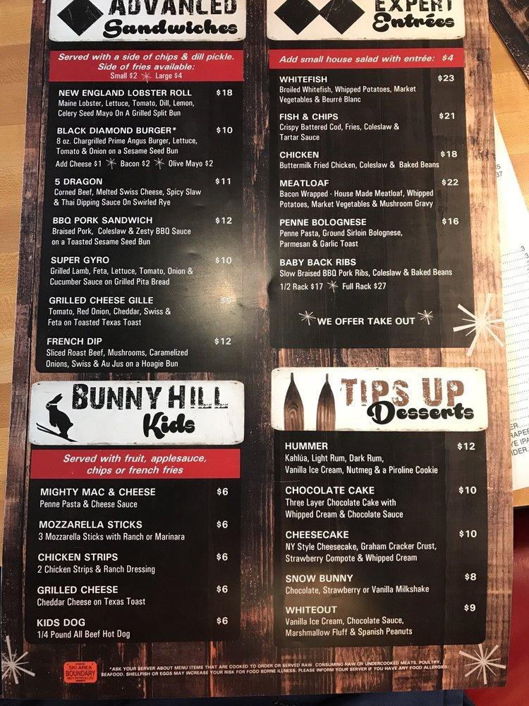 Menu at Pierson's Grille & Spirits pub & bar, Harbor Springs