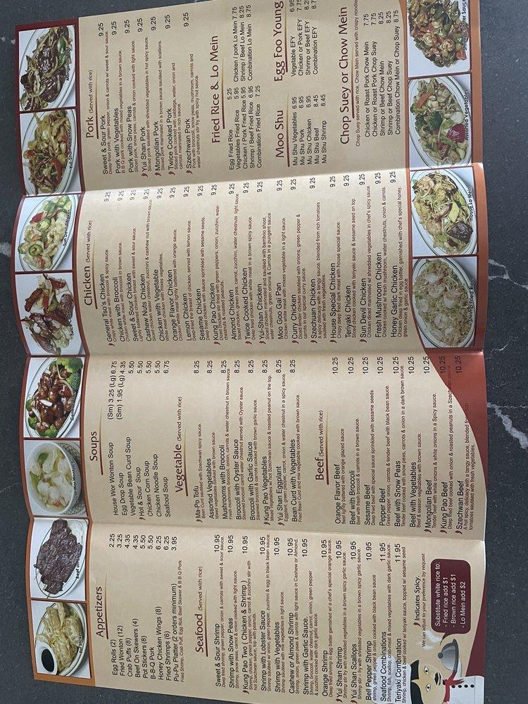Menu at New Asian Kitchen restaurant, Phoenix