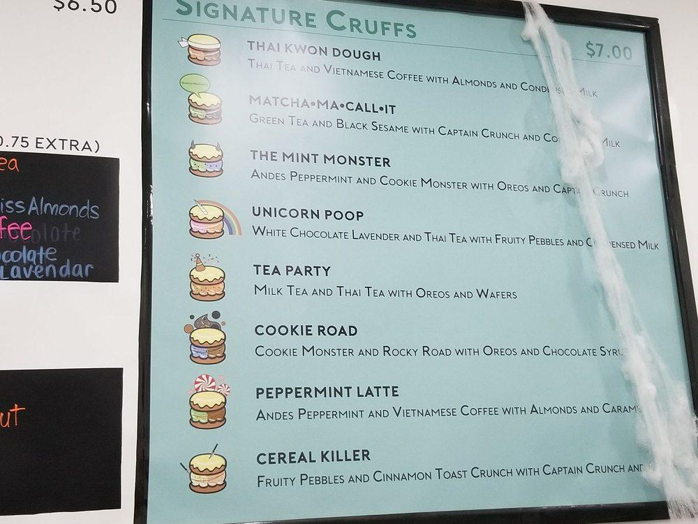 Menu at Stuffed Ice Cream fast food, New York City