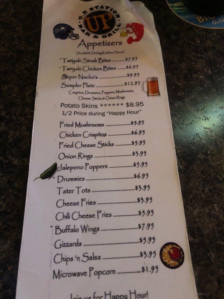 Menu at U P Station Bar & Grill, University Place