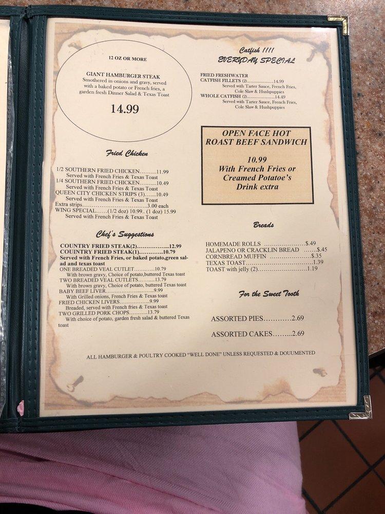 Menu at Magnolia Restaurant, Meridian