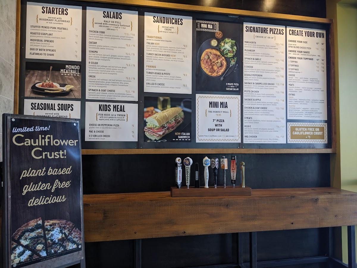 Menu at SPIN! Pizza pizzeria, Papillion, 248 Olson Dr