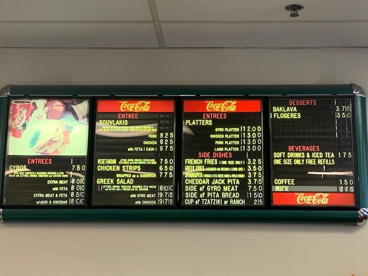Menu at Ambrosia restaurant, Missoula, N Reserve St #440
