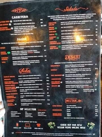 Menu at Hell Pizza Hillcrest pizzeria, Hamilton, 247 Clyde St