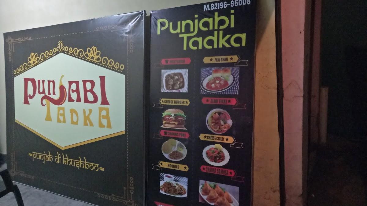Menu at Punjabi Tadka, India, Vpo. Kanaid