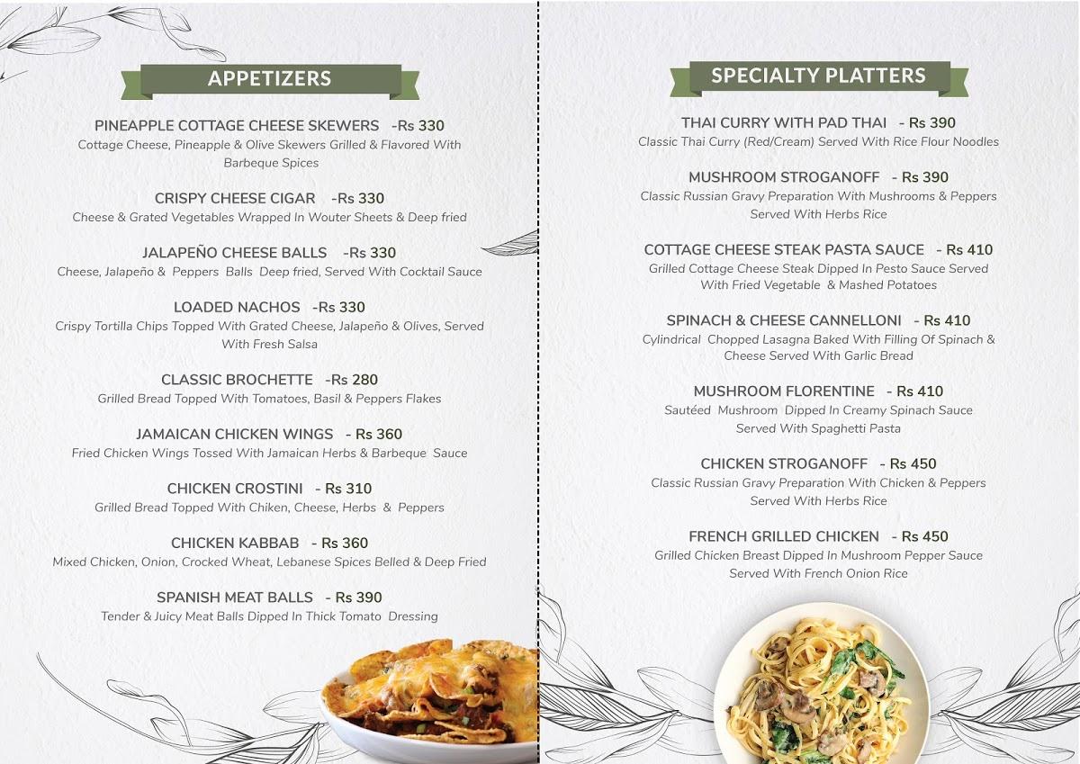 Menu at Avatara By Bhagirathi Resorts, Dehradun