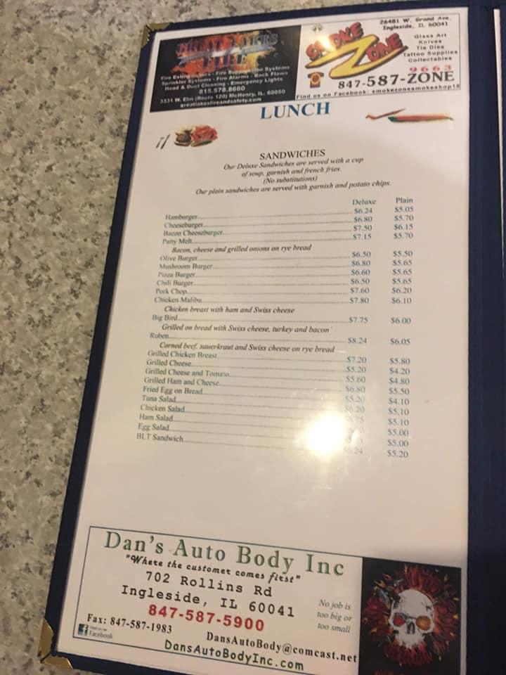 Menu at Bobby's Lakeside Restaurant, Antioch