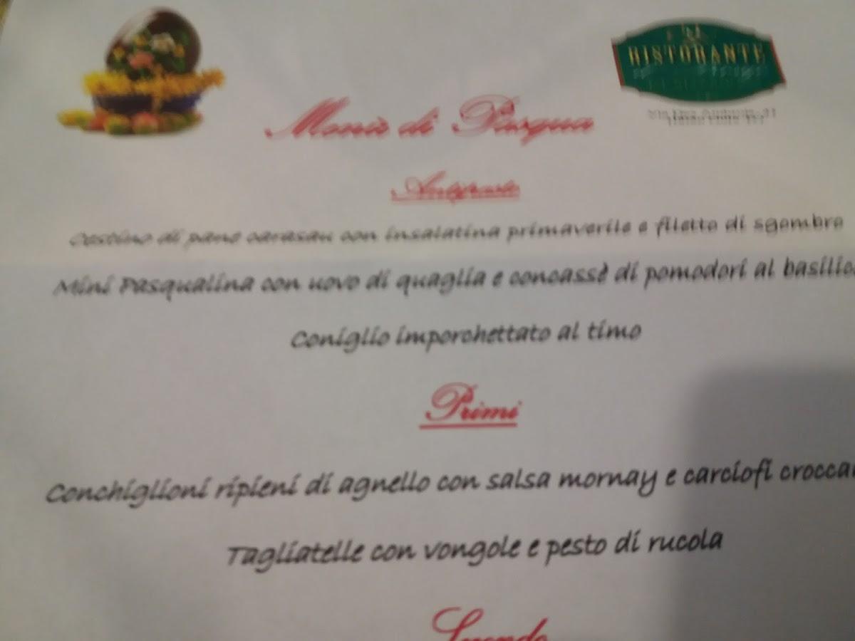 Menu da Il Borgo ristorante, Oulx