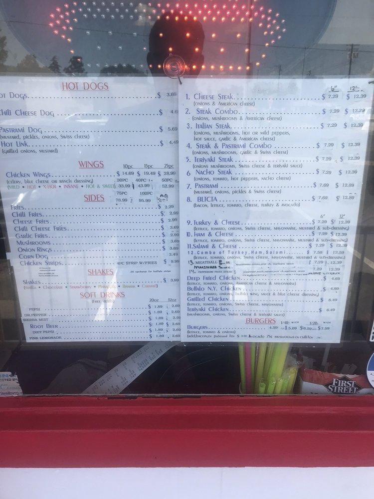 Menu at Original Granite restaurant, Rio Linda