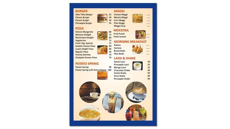 Menu at Shree ganesh gujarati fast food & cafe, Udaipur
