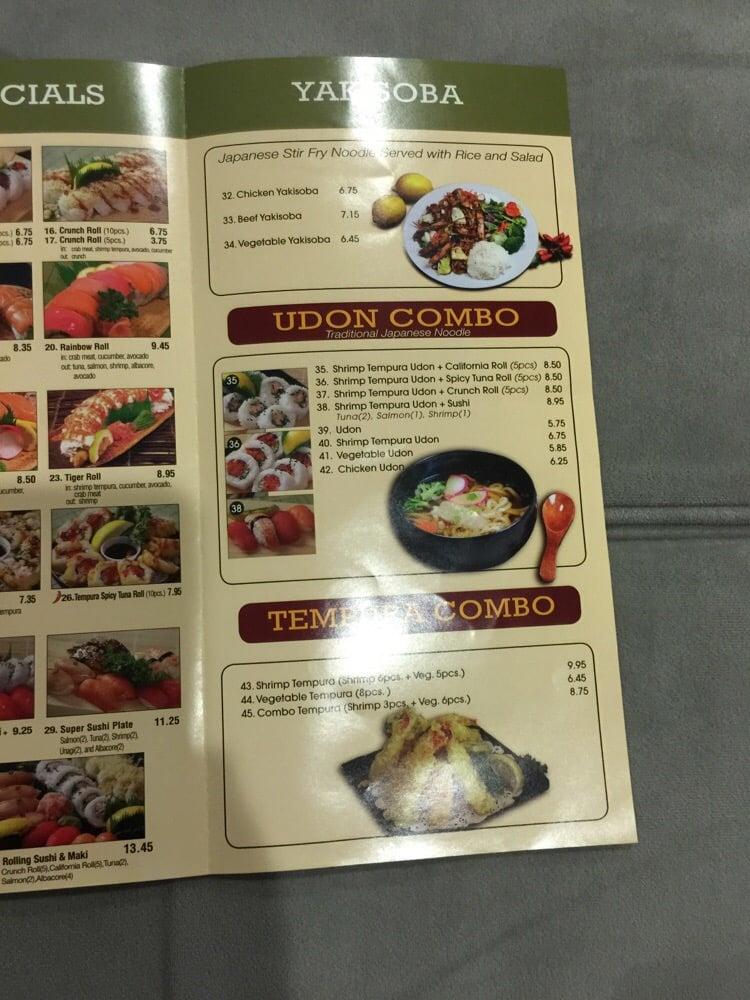 Menu at Rolling Rice restaurant, Rosemead