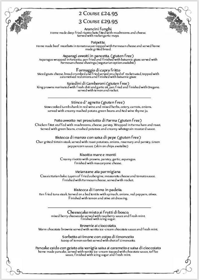 Menu at Casa la Cucina Italiana (Thornbury) restaurant, Thornbury