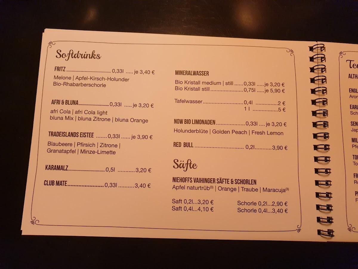 Menu at LUI Burger restaurant, Amberg