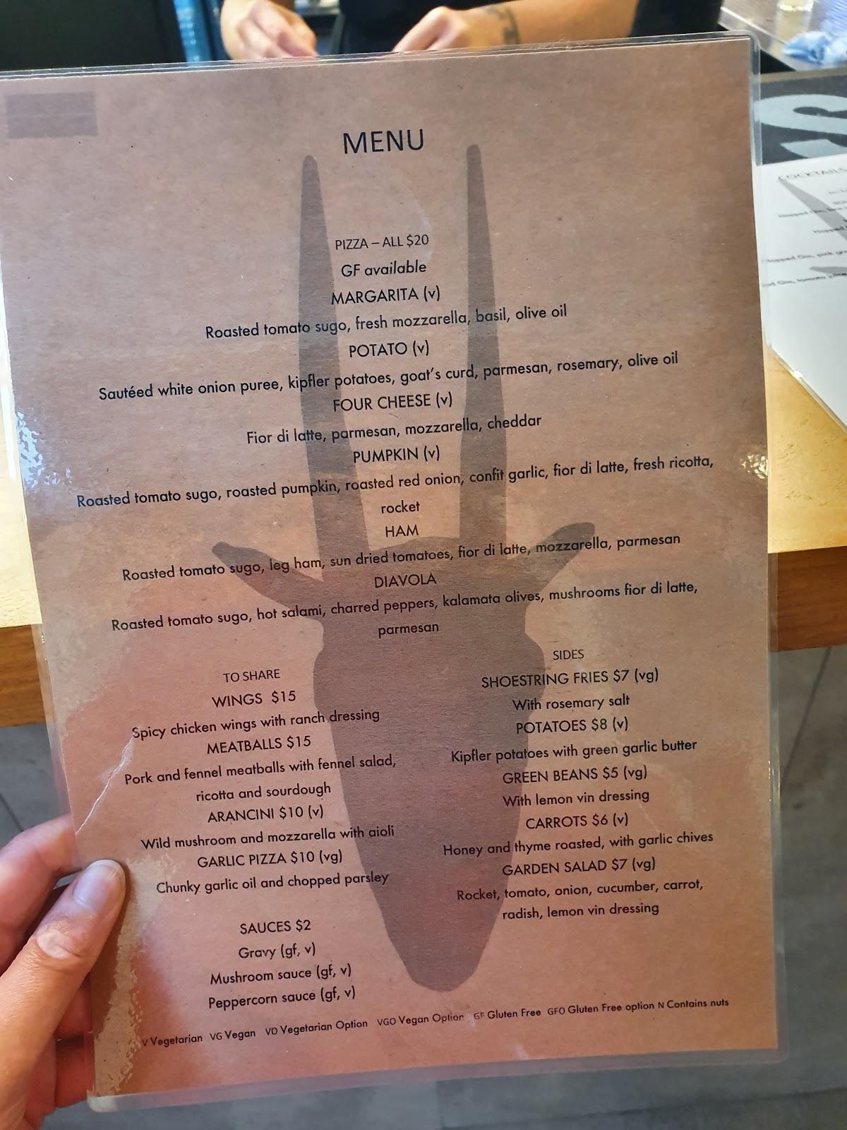Menu at Mountain Goat Newtown pub & bar, Newtown