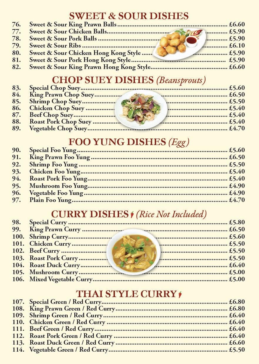 Carta de comida rápida Studland House x BOBA, Newmarket