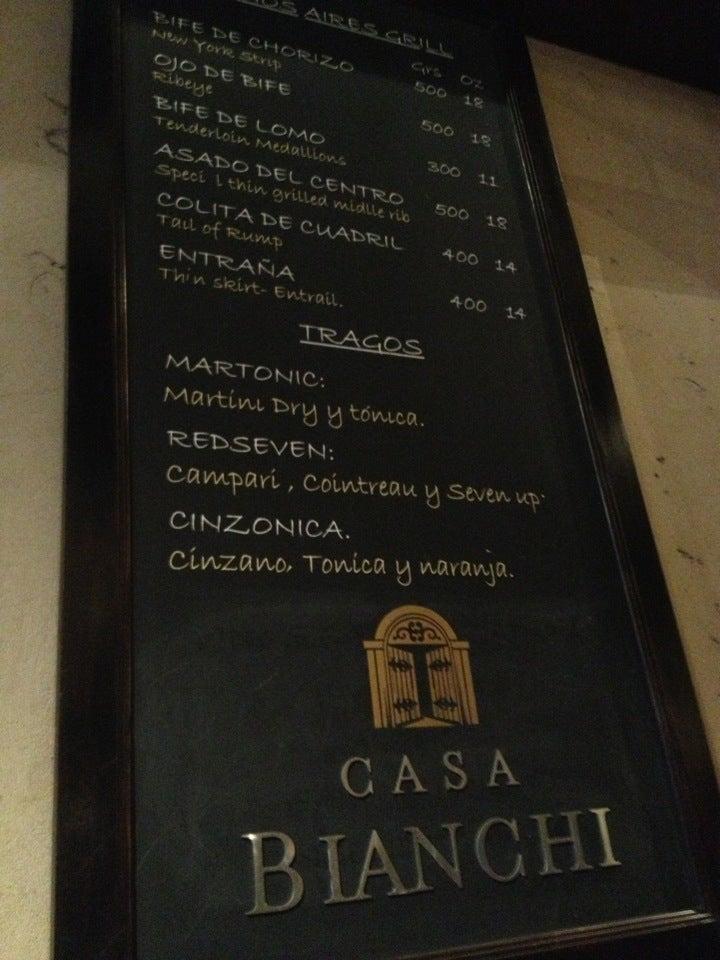 Menu at Buenos Aires Grill restaurant, Buenos Aires, Av. Sta. Fe 1876