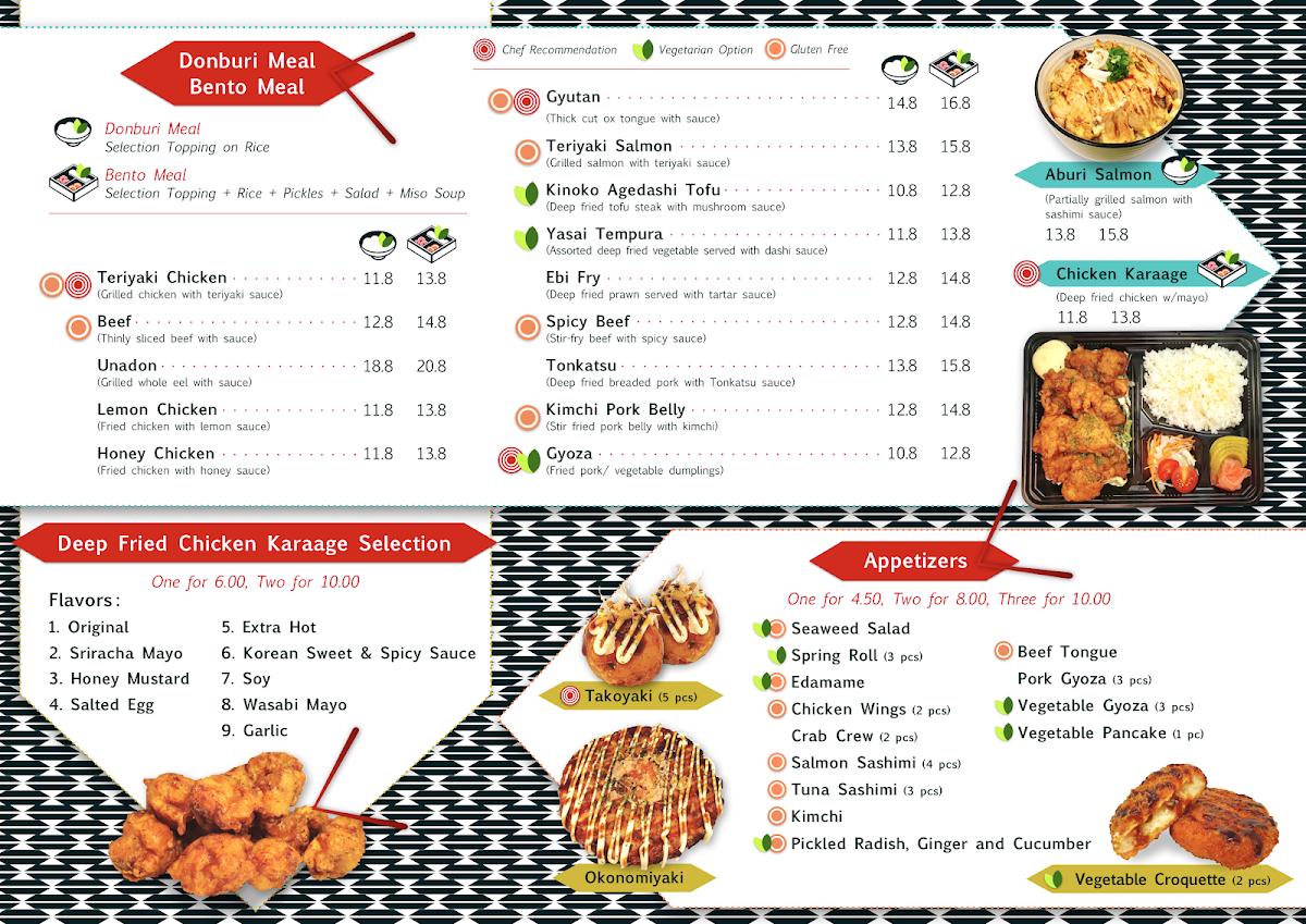Menu at Benki Donki Japanese Cuisine restaurant, Para Hills West