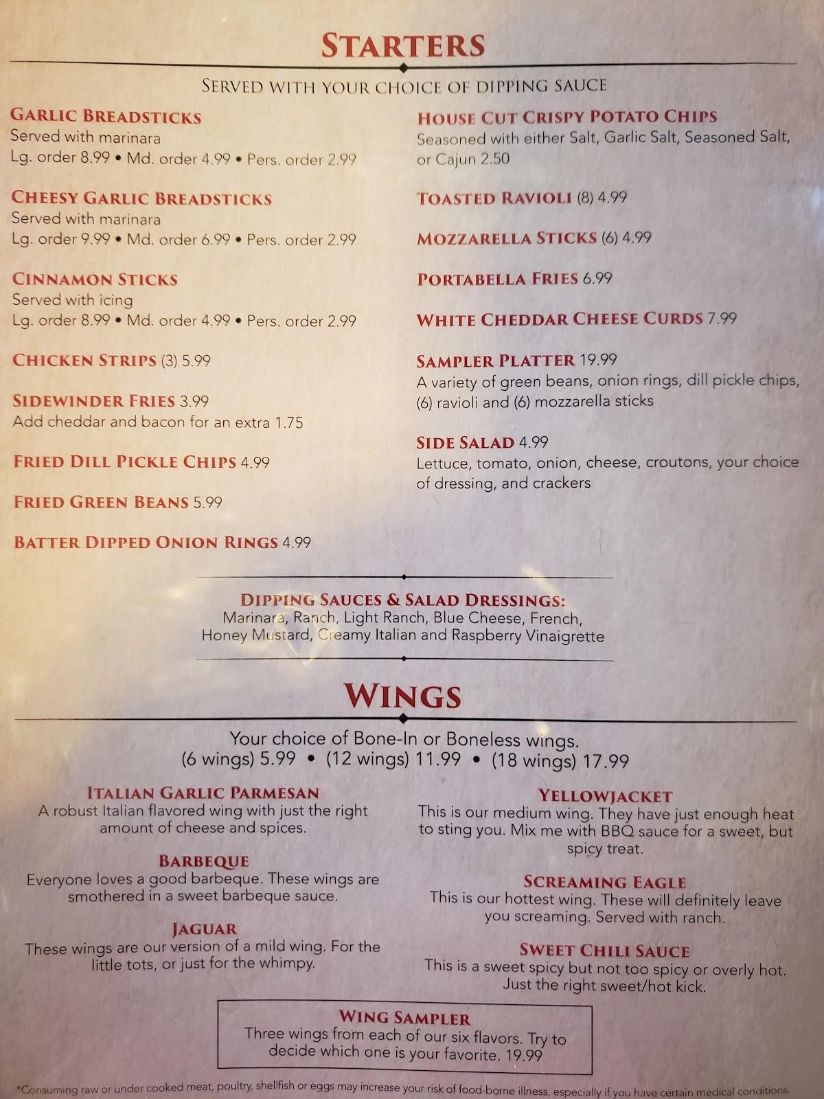 Menu at Muddy MO Pizzaria pizzeria, Glasgow