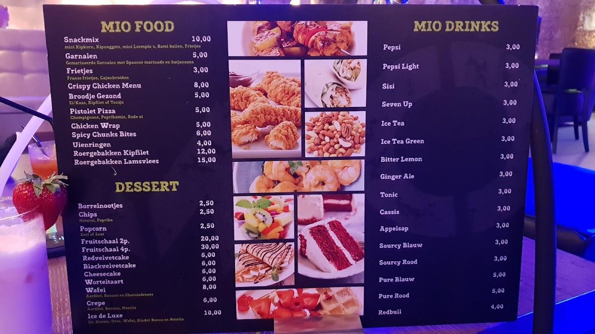 Menu at Mio Cocktail En Lounge, Rotterdam