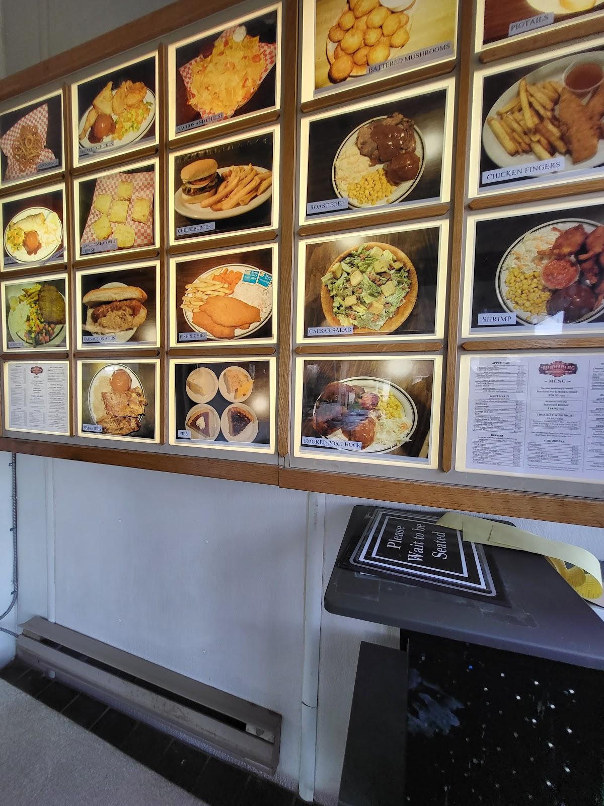 Menu at The Olde Heidelberg Restaurant Tavern & Motel, Heidelberg