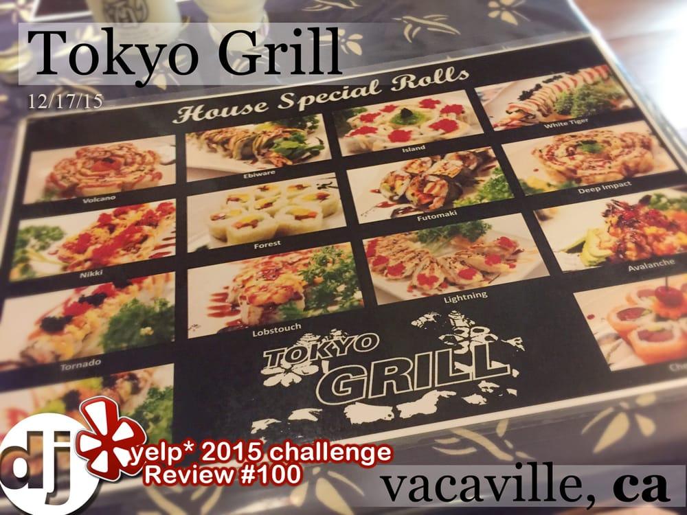 Menu at Tokyo Grill restaurant, Vacaville