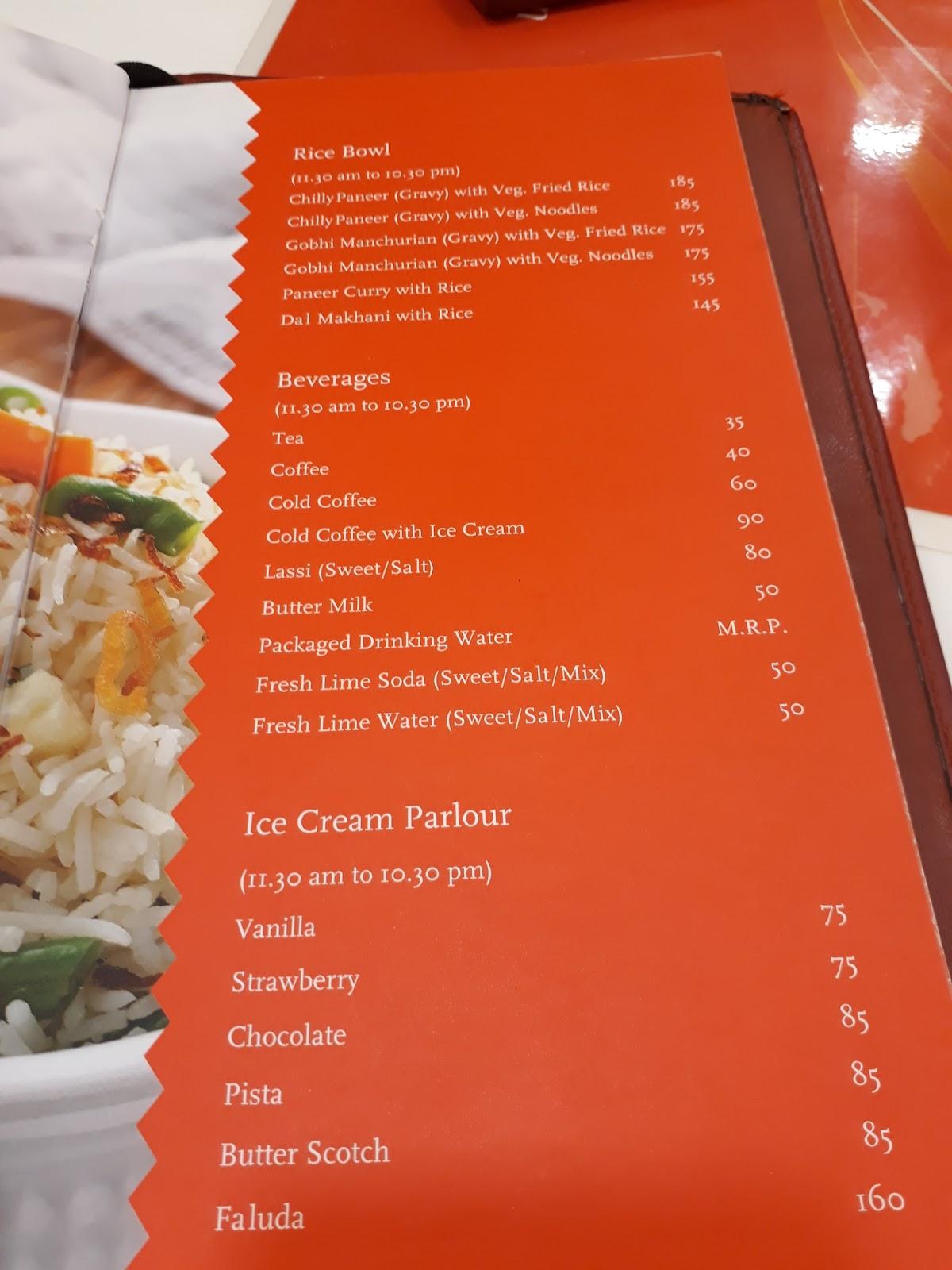 Menu at Sree Gupta Bhavan, Navallur, R6XG+2QH
