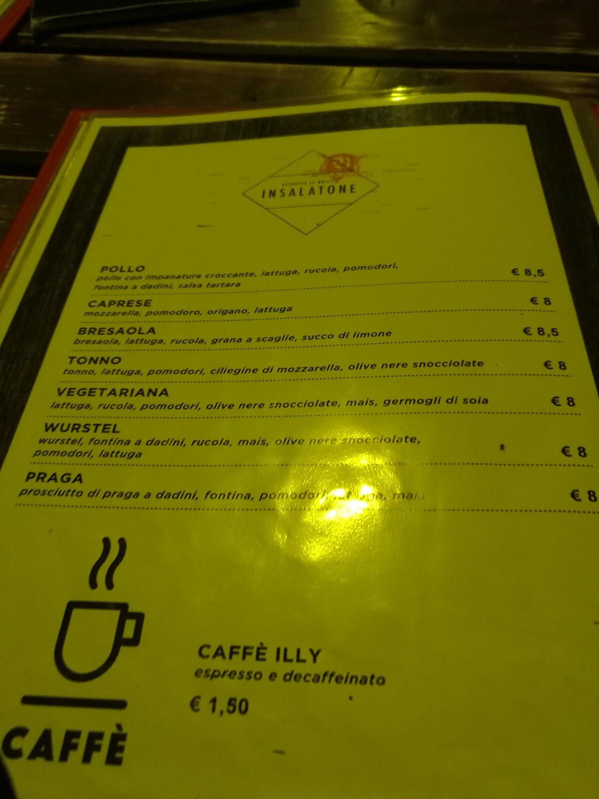Menu da Birreria La Baracca, Sesto San Giovanni