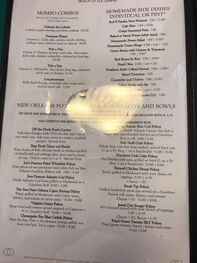 Menu at Jewel City Seafood Restaurant & Market, Huntington