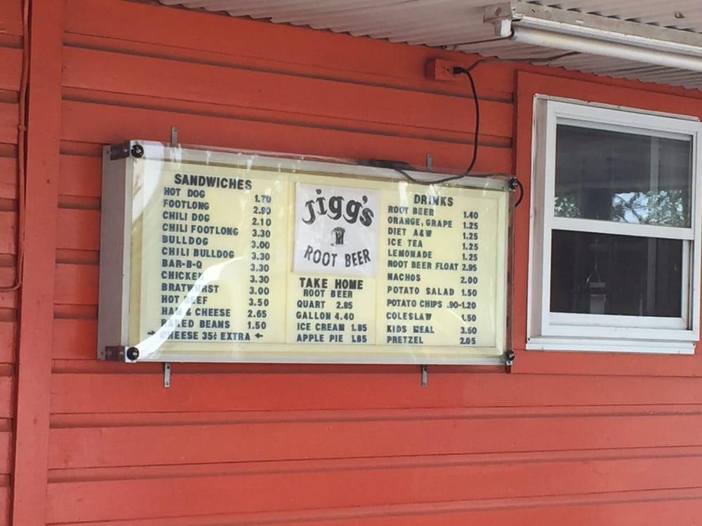 Menu at Jigg's Rootbeer Stand desserts, Defiance