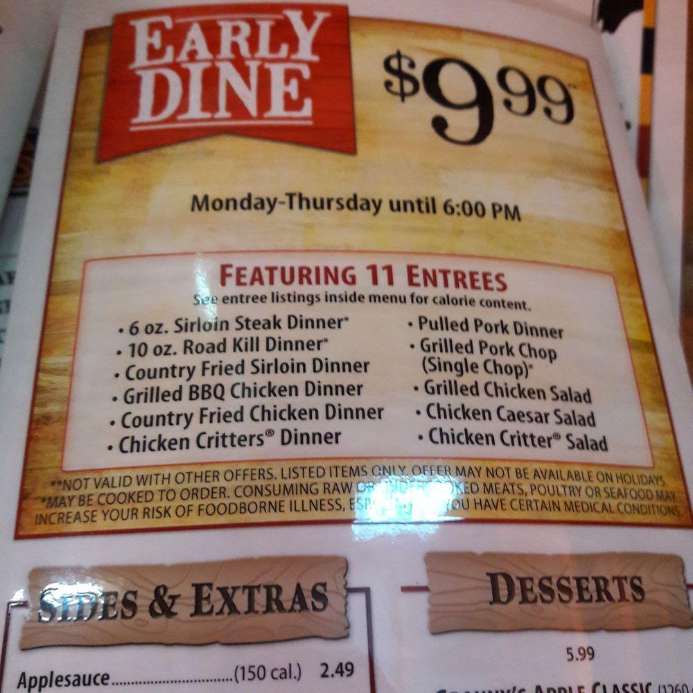 Menu at Texas Roadhouse pub & bar, Bloomingdale