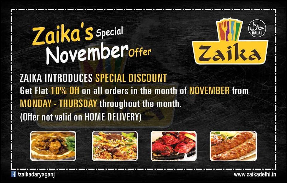 Menu at Zaika Foods, New Delhi