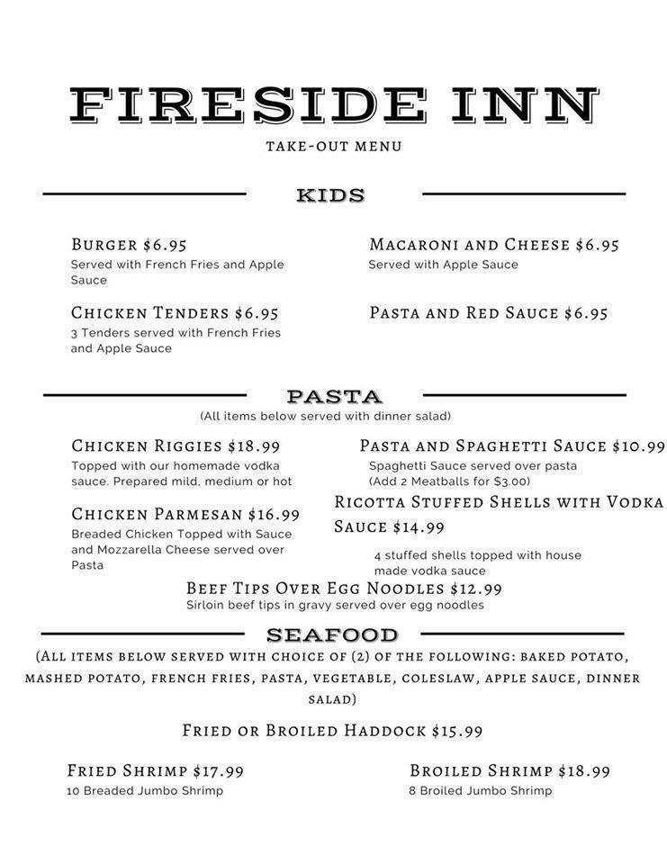 Fireside By The River in Baldwinsville - Restaurant menu and reviews
