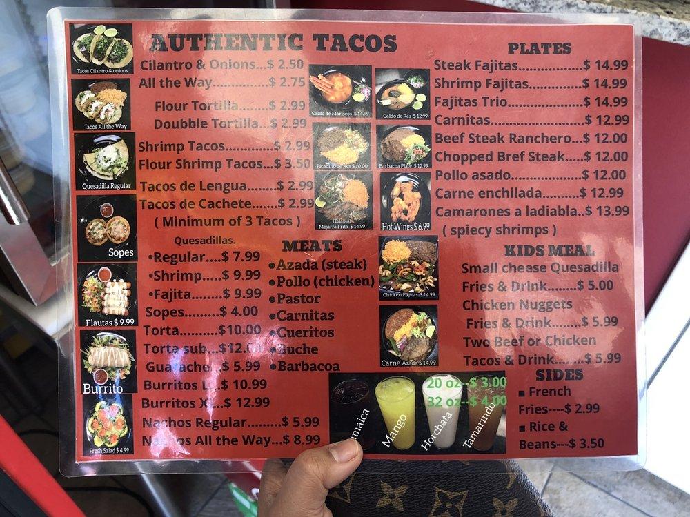 Carta del restaurante Authentic Tacos La Veracruzana, Rockfish